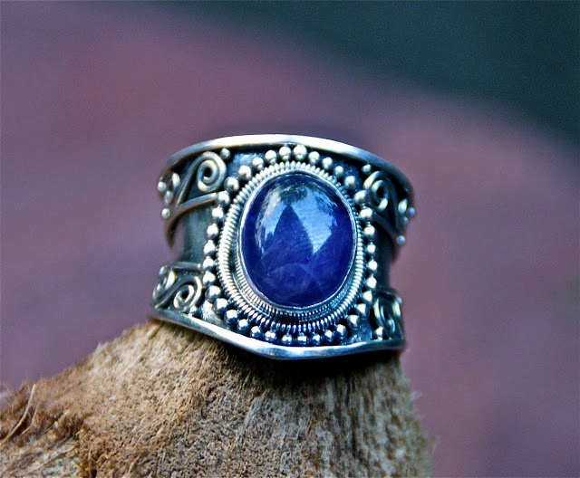 Amethyst Cocktail Ring, Gemstone, Navajo, Bohemian Ring, , Personalized ...